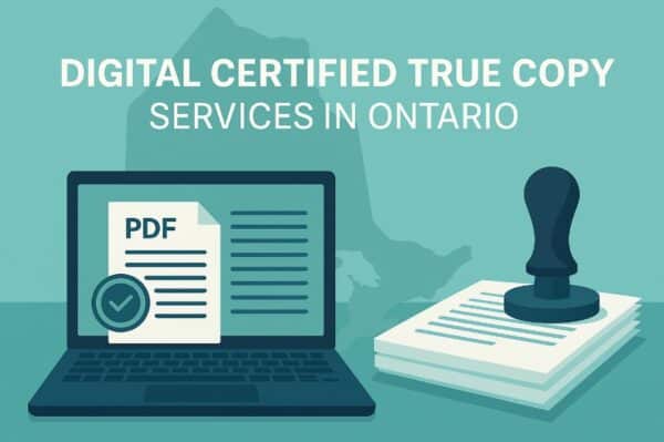 Digital Certified True Copy Services in Ontario - Notaryspace